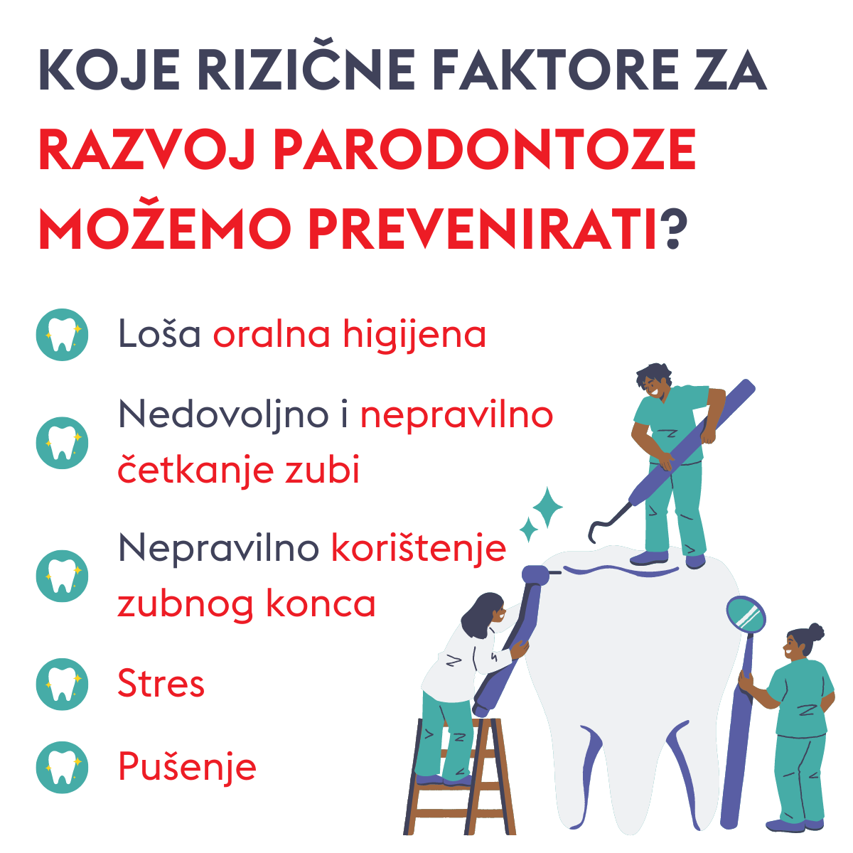 Parodontoza: Uzroci, simptomi, liječenje